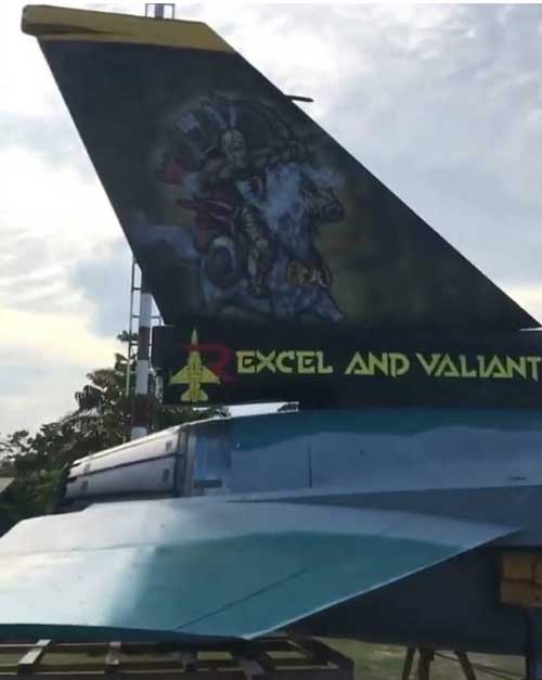 "Excel and Valiant," F-16C Block52ID Jadi Monumen di Lanud Roesmin Nurjadin
